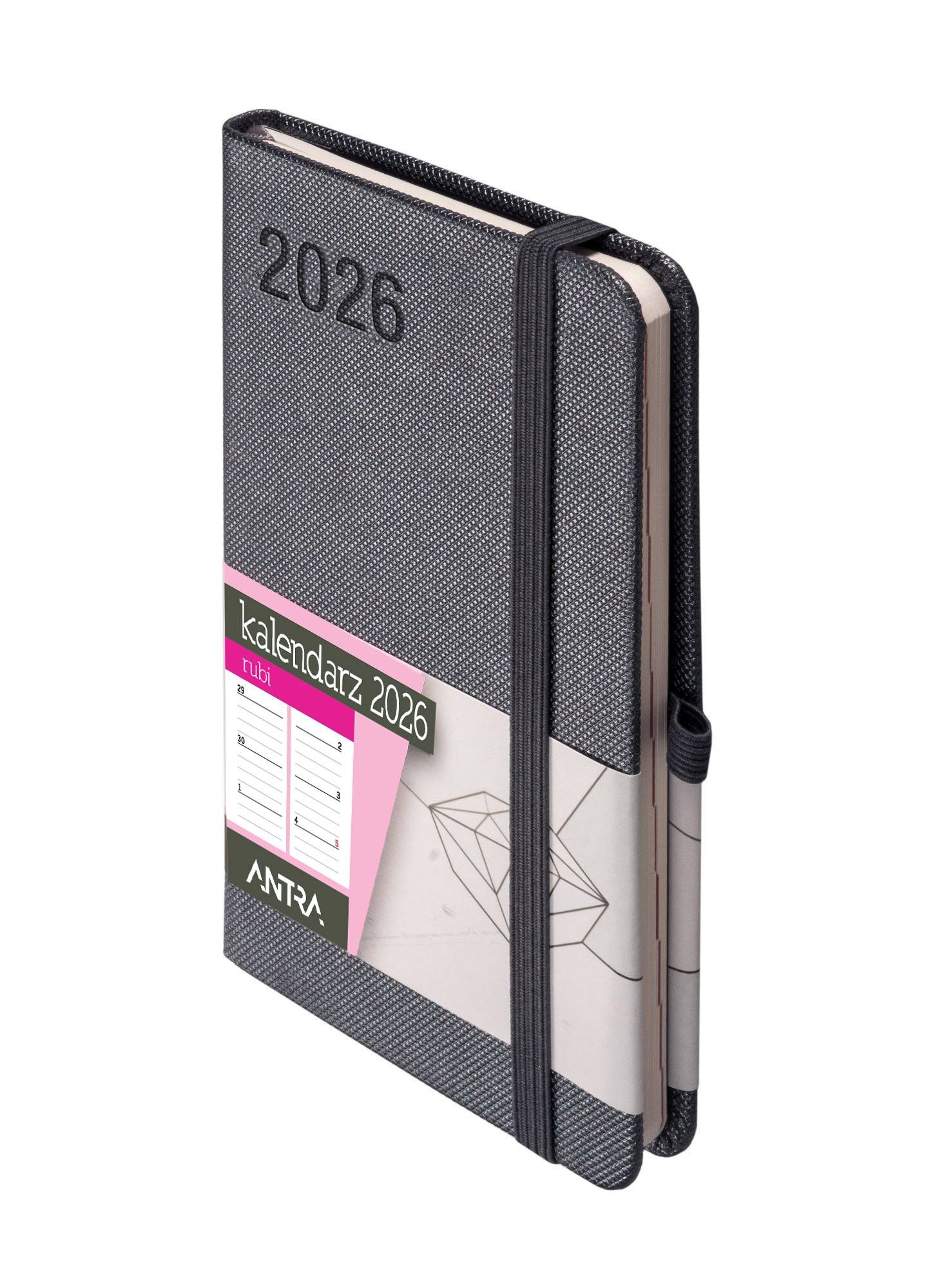 Kalendarz 2026 Rubi A6 TDW grafitowy - - | Zdrowepodejscie.pl